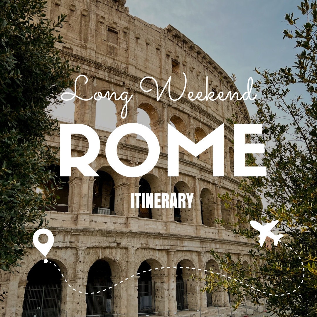Rome Italy - Long Weekend Travel Guide Itinerary - Etsy