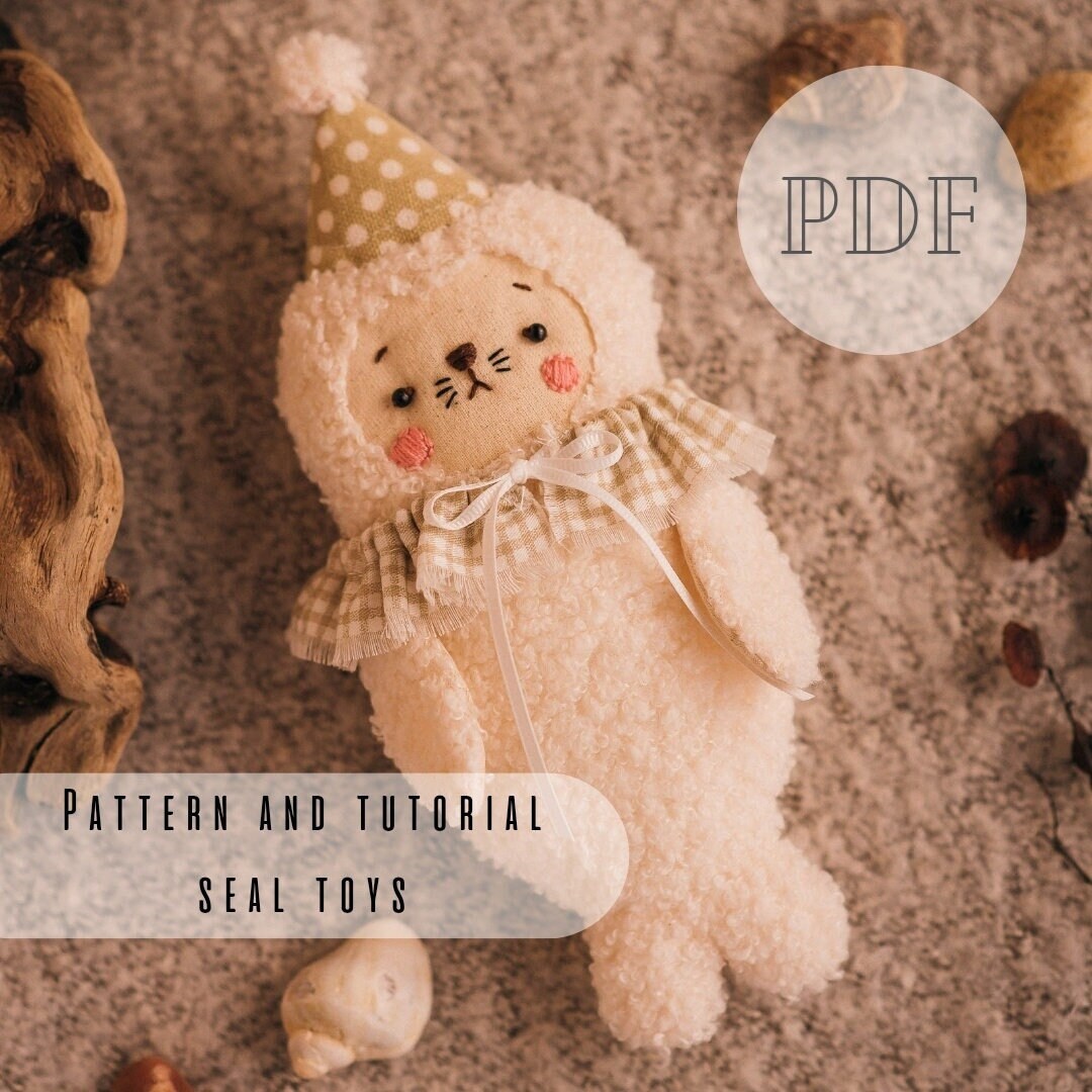 Seal Toys Sewing Pattern and Tutorial Toys Plush Toy Detailed ...