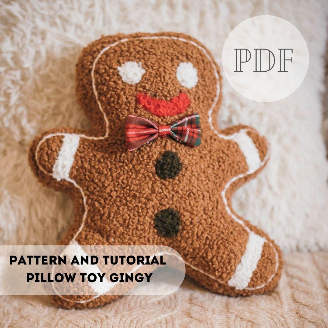 Pillow Toy Gingy Sewing Pattern and Tutorial, Hand Made Christmas Gift - Etsy