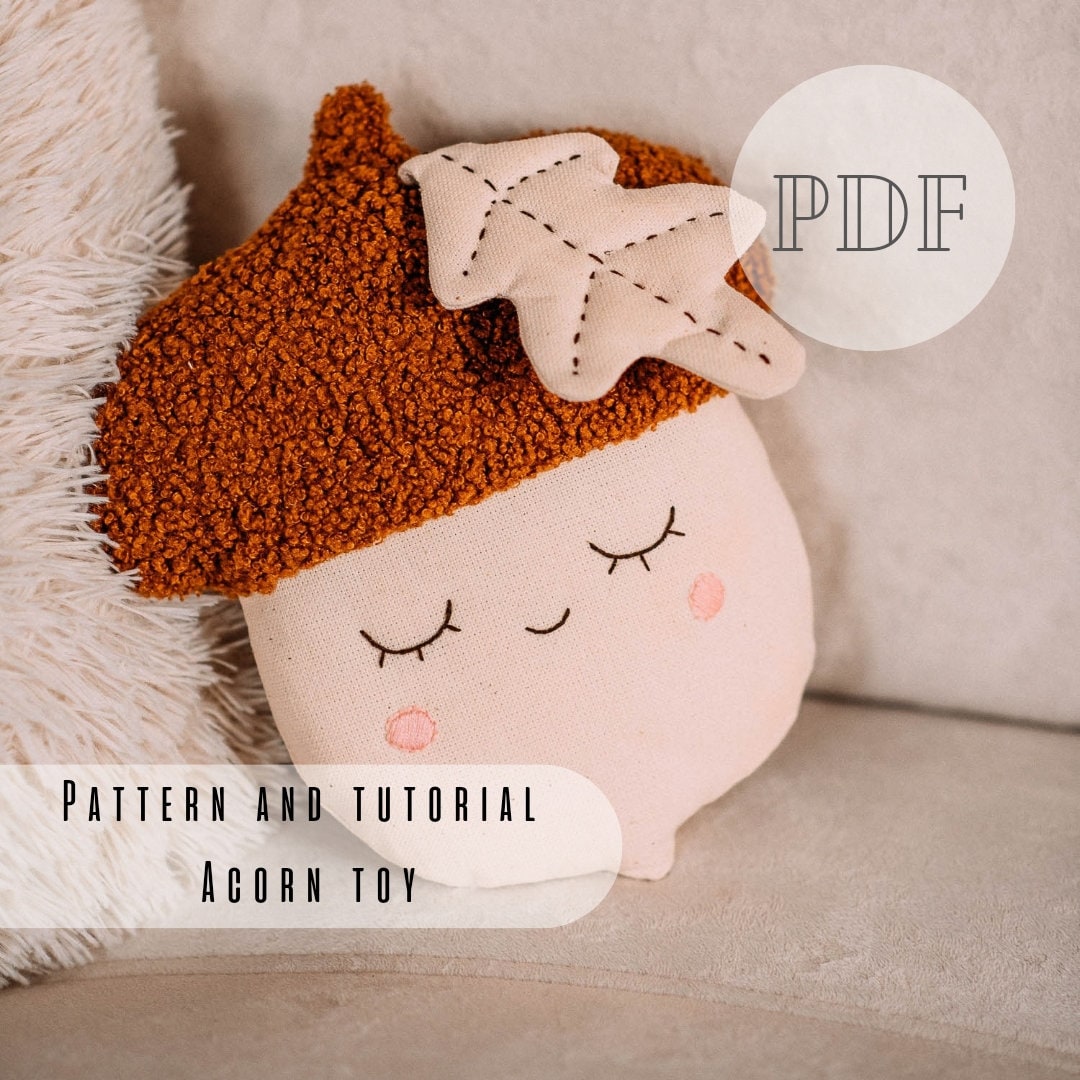 Pattern and Sewing Tutorial Acorn Toys - Etsy