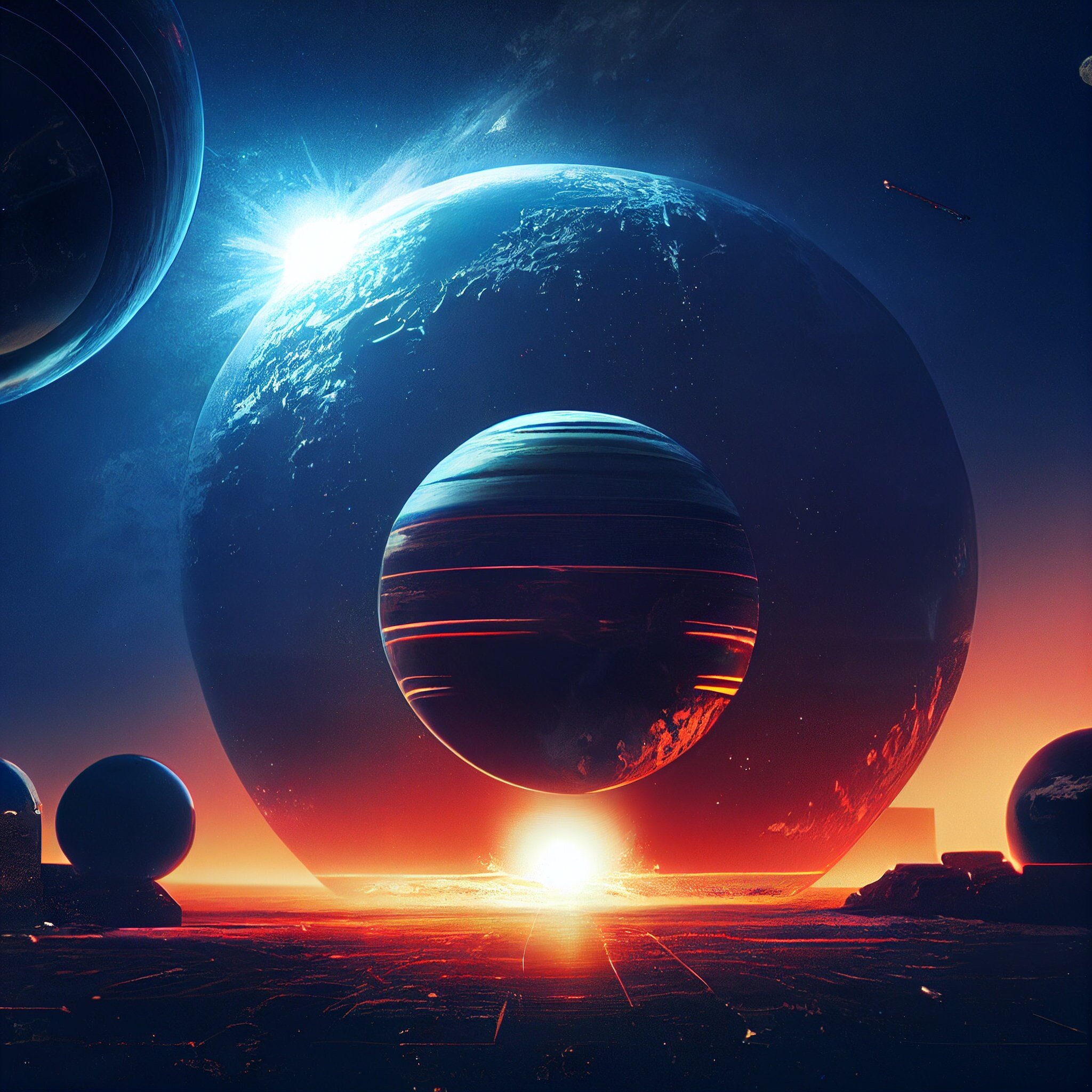 End of Earth. Digital Art Illustration, JPG, PNG, AI, Psd, the Final ...