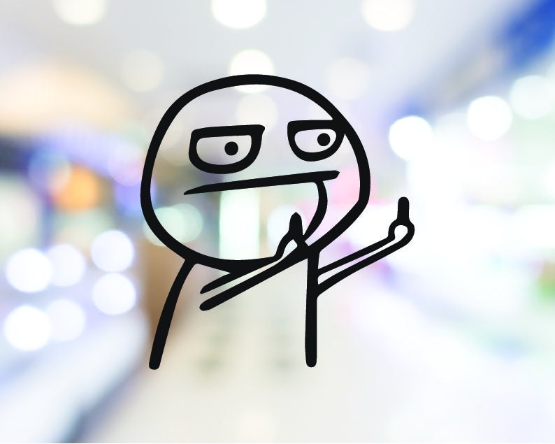 Middle Fingers Stickman DIGITAL IMAGE Svg Png Jpg Eps Dxf - Etsy