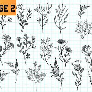100 Botanical Svg Bundle | Floral Svg |flower Svg |botanical Clipart ...