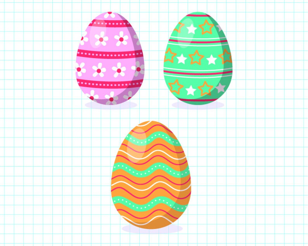 Easter Eggs - Instant Digital Download - Svg, Png, Dxf, and Eps Files ...