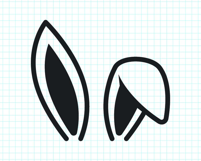Bunny Ears - Instant Digital Download - Svg, Png, Dxf, and Eps Files ...