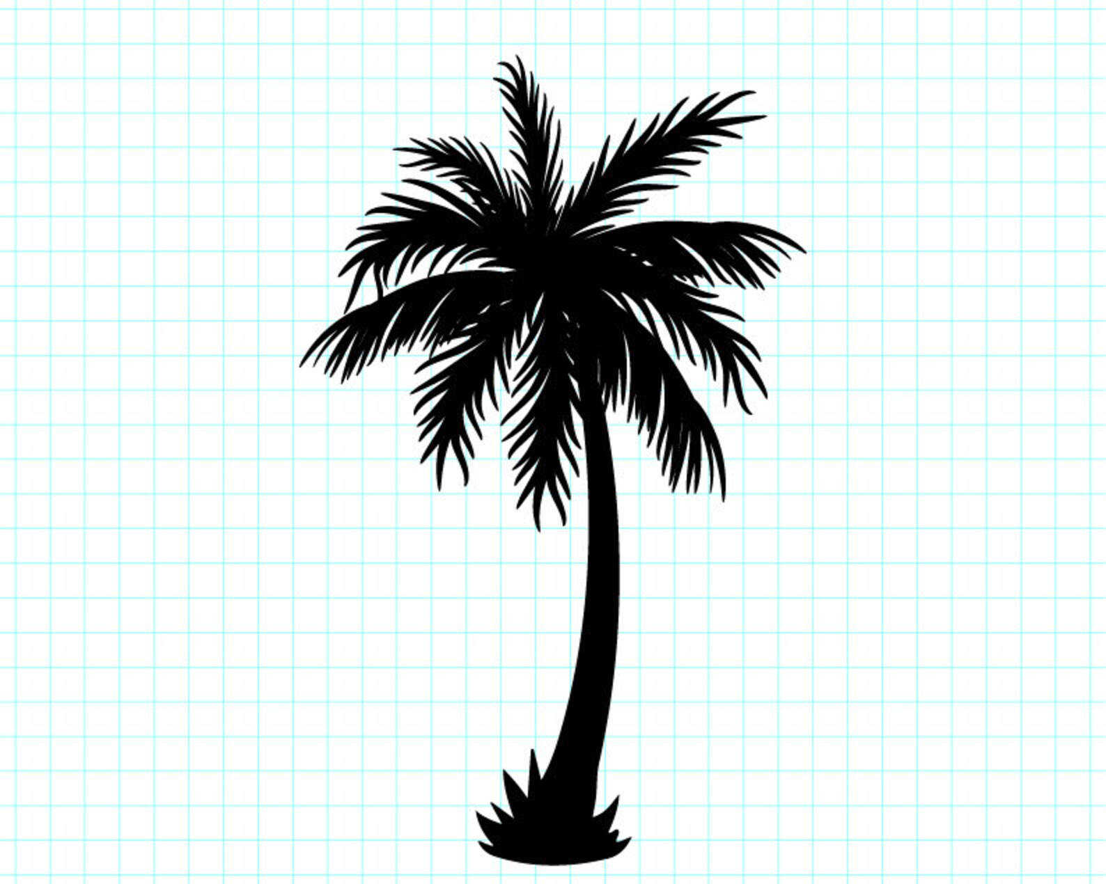 Palm Tree Svg. Vector Cut File for Cricut, Silhouette, Psd Png Eps Svg ...