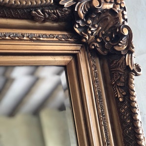 Statement Antique Gold Large Swept Gilt Ornate French Over Mantle ...