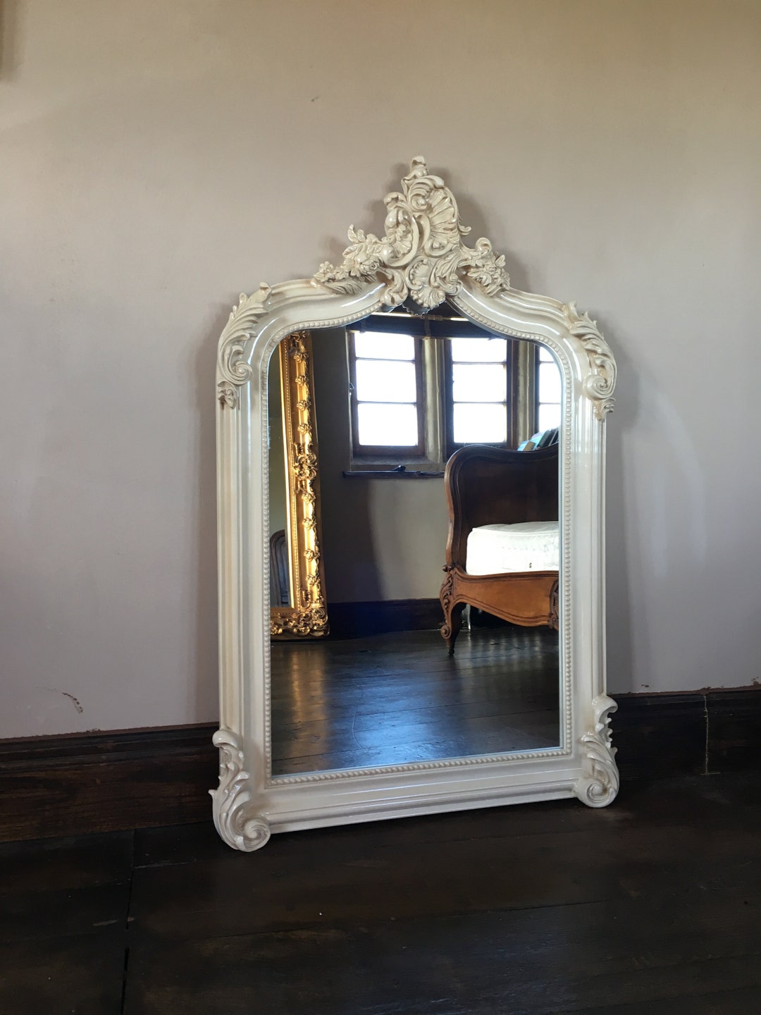 Arch Hand Made French Ivory Antique White Ornate Scroll High Quality ...