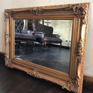 Statement Antique Gold Large Swept Gilt Ornate French Over Mantle ...