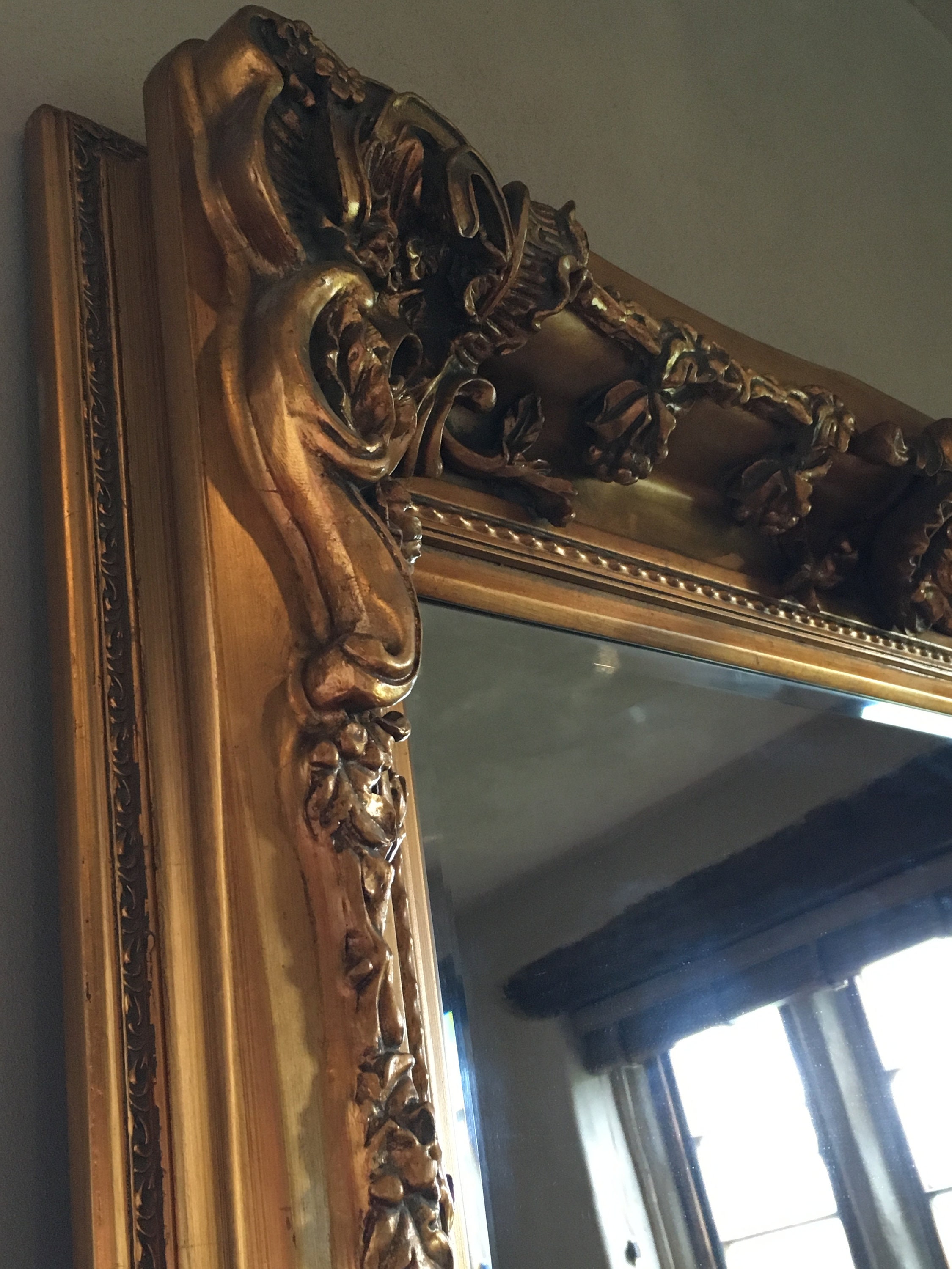 Heavy Chunky Wood Antique Gold Large Statement Swept French Dress ...