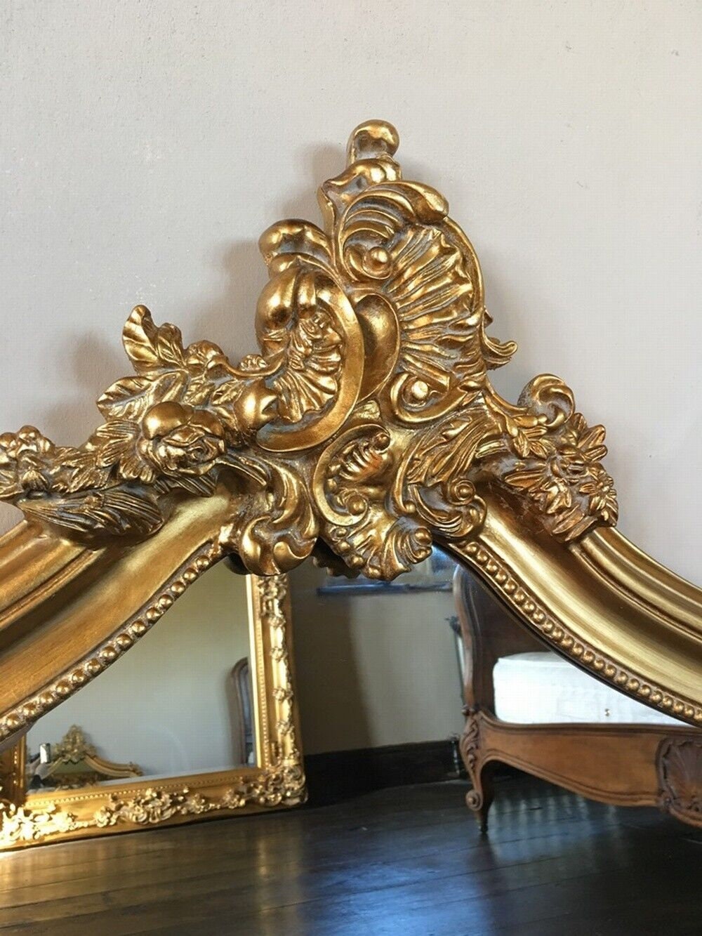 Large Arch Scroll Ornate Statement French Wood Over Mantle - Etsy UK