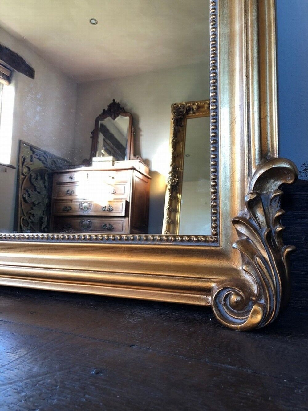 Large Arch Scroll Ornate Statement French Wood Over Mantle - Etsy UK