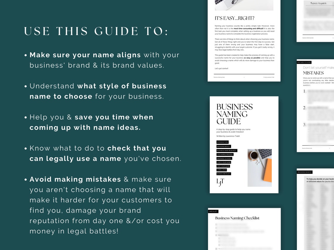 Business Naming Guide - Ultimate Naming Guide for Start-ups - Business ...