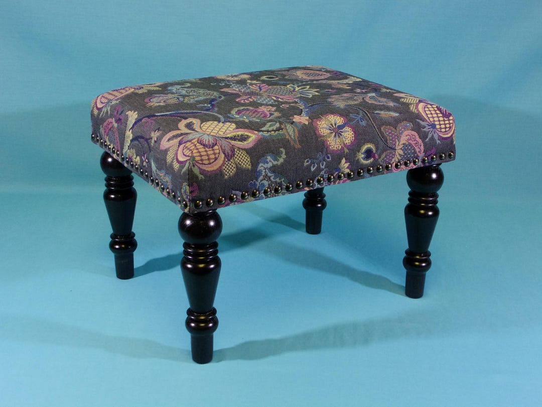 HAND MADE FOOTSTOOL With Hand Turned Legs Made From English Hardwood - Etsy