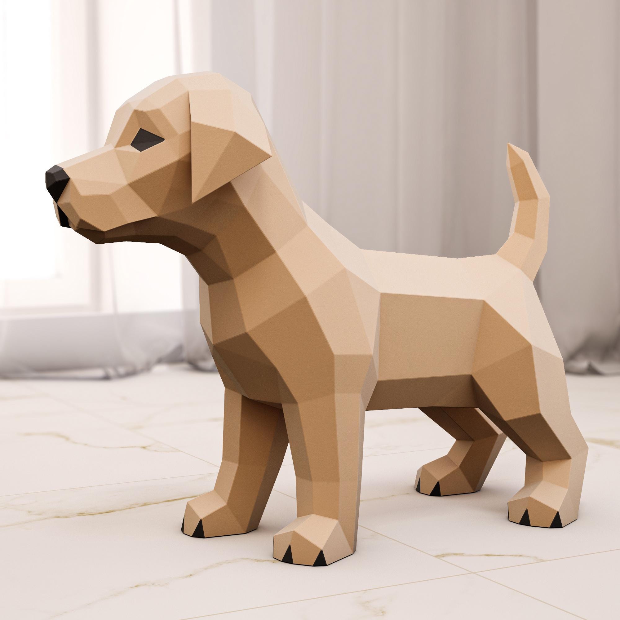 Papercraft Puppy Collection, Paper Craft Dogs Labrador Shepherd Bulldog ...