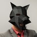 Wolf Mask SVG, Papercraft Wolf Mask Template, DIY Dog Mask 3D Pattern ...