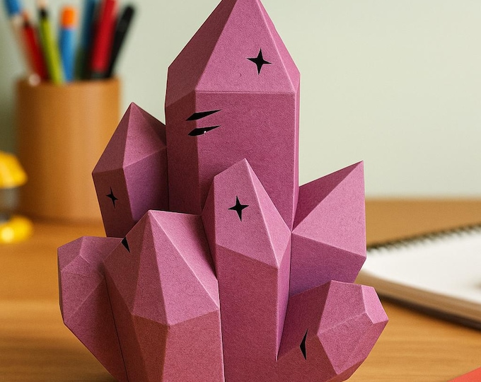 Crystal Papercraft. With This Purchase You Get SVG and PDF Digital ...