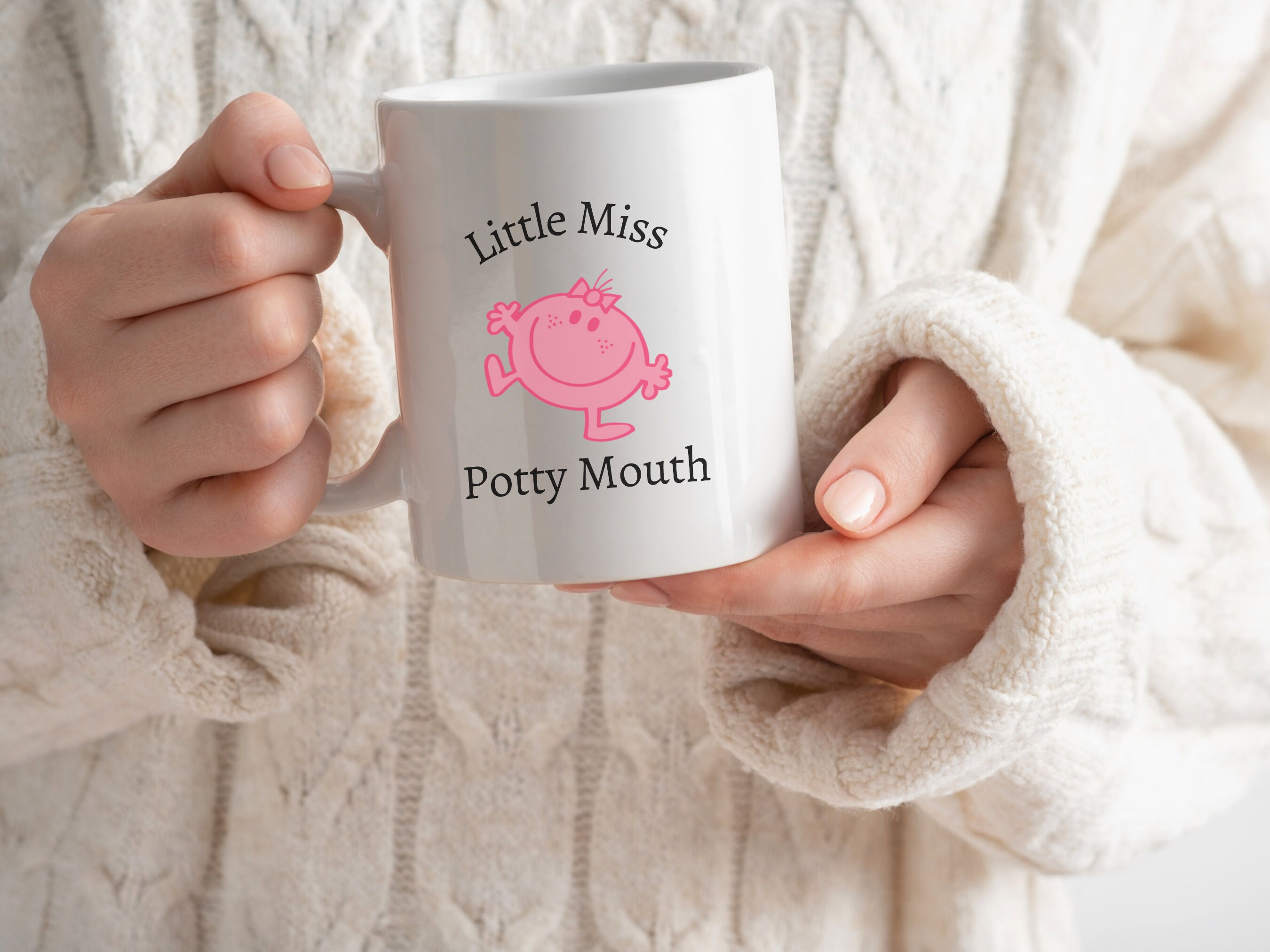 Little Miss Potty Mouth Swearing Funny Profanity Mug Mr Men - Etsy
