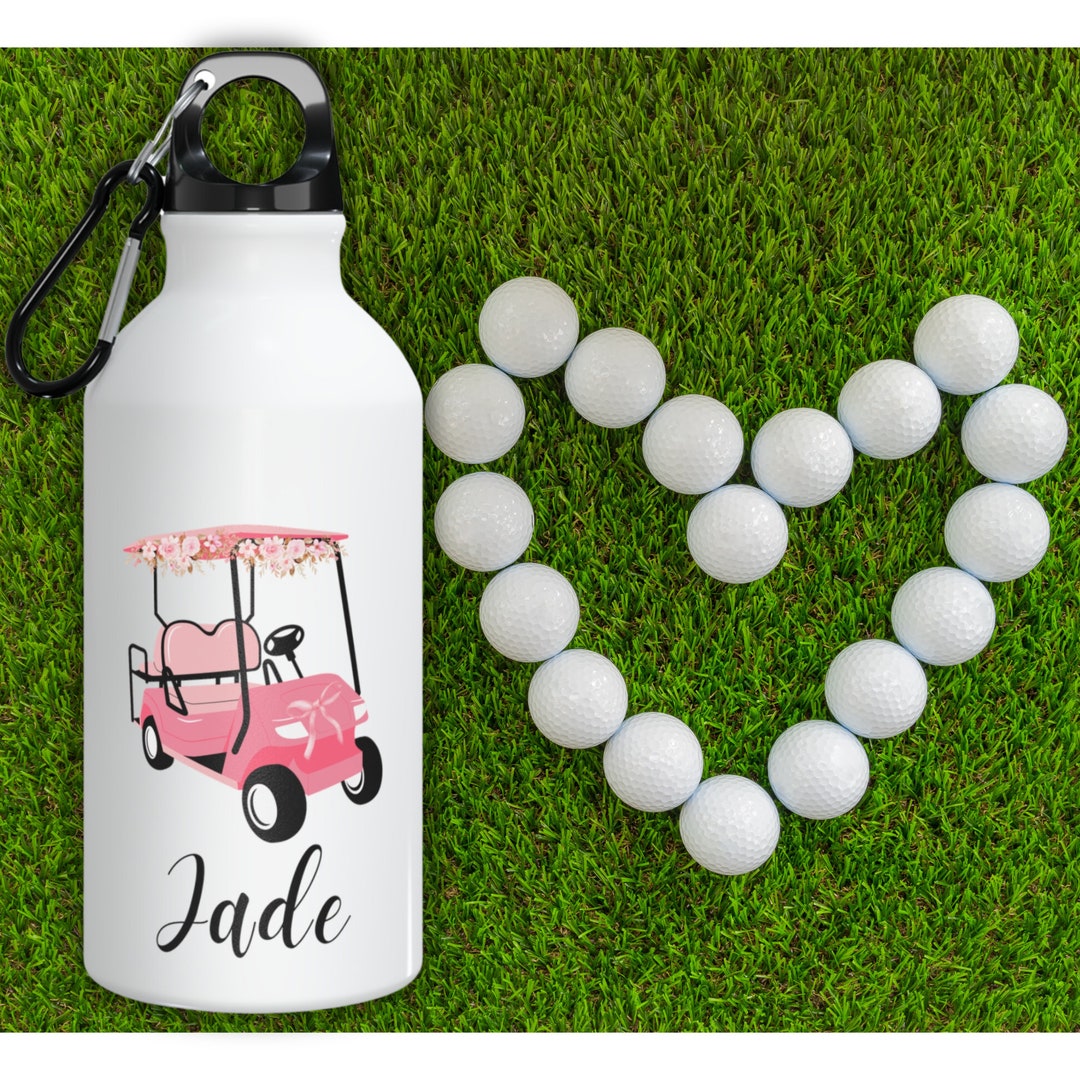 Personalised Ladies Golf Water Bottle Womens Golfer Custom Named Drink ...