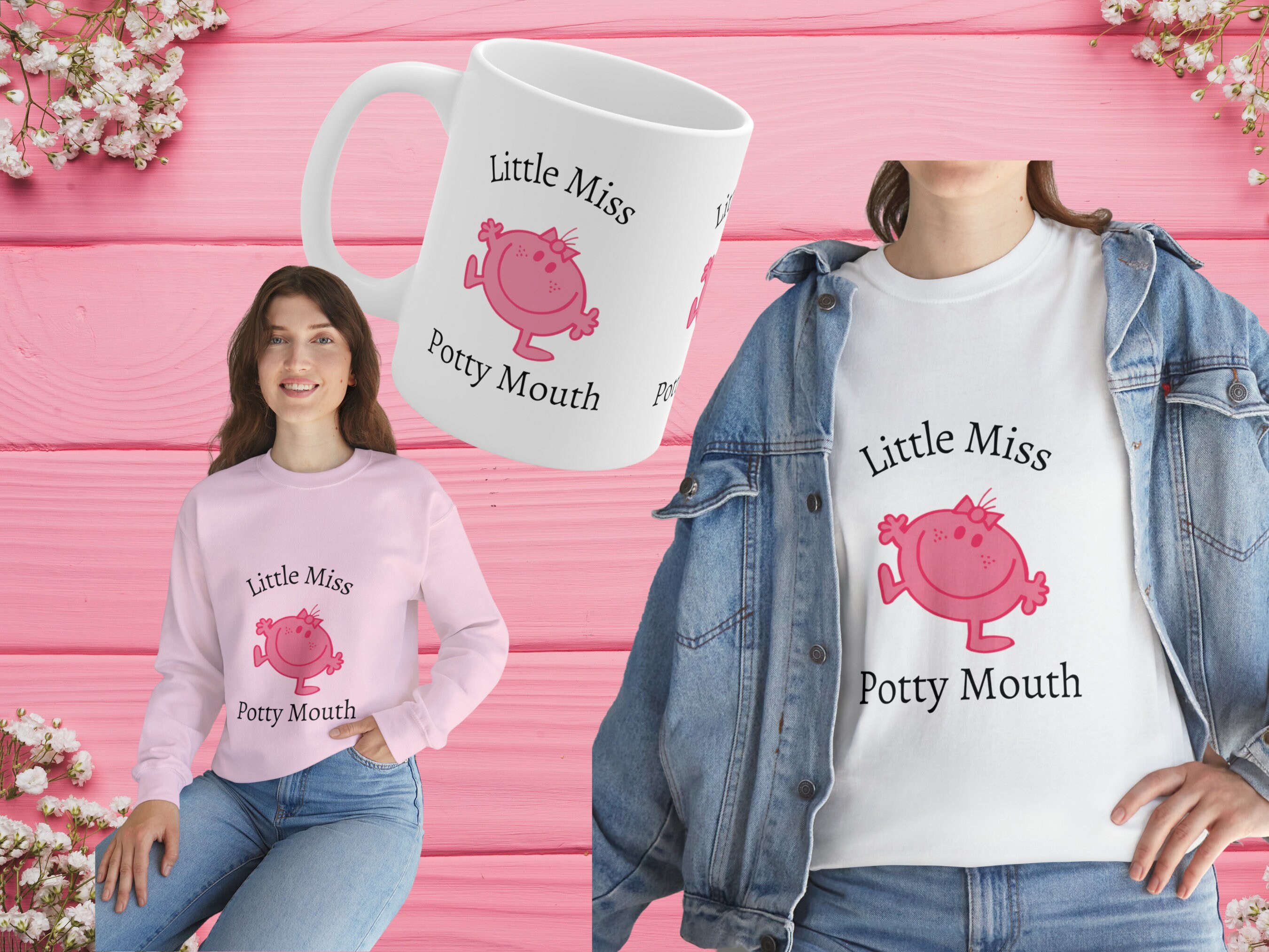 Little Miss Potty Mouth Swearing Funny Profanity Mug Mr Men - Etsy