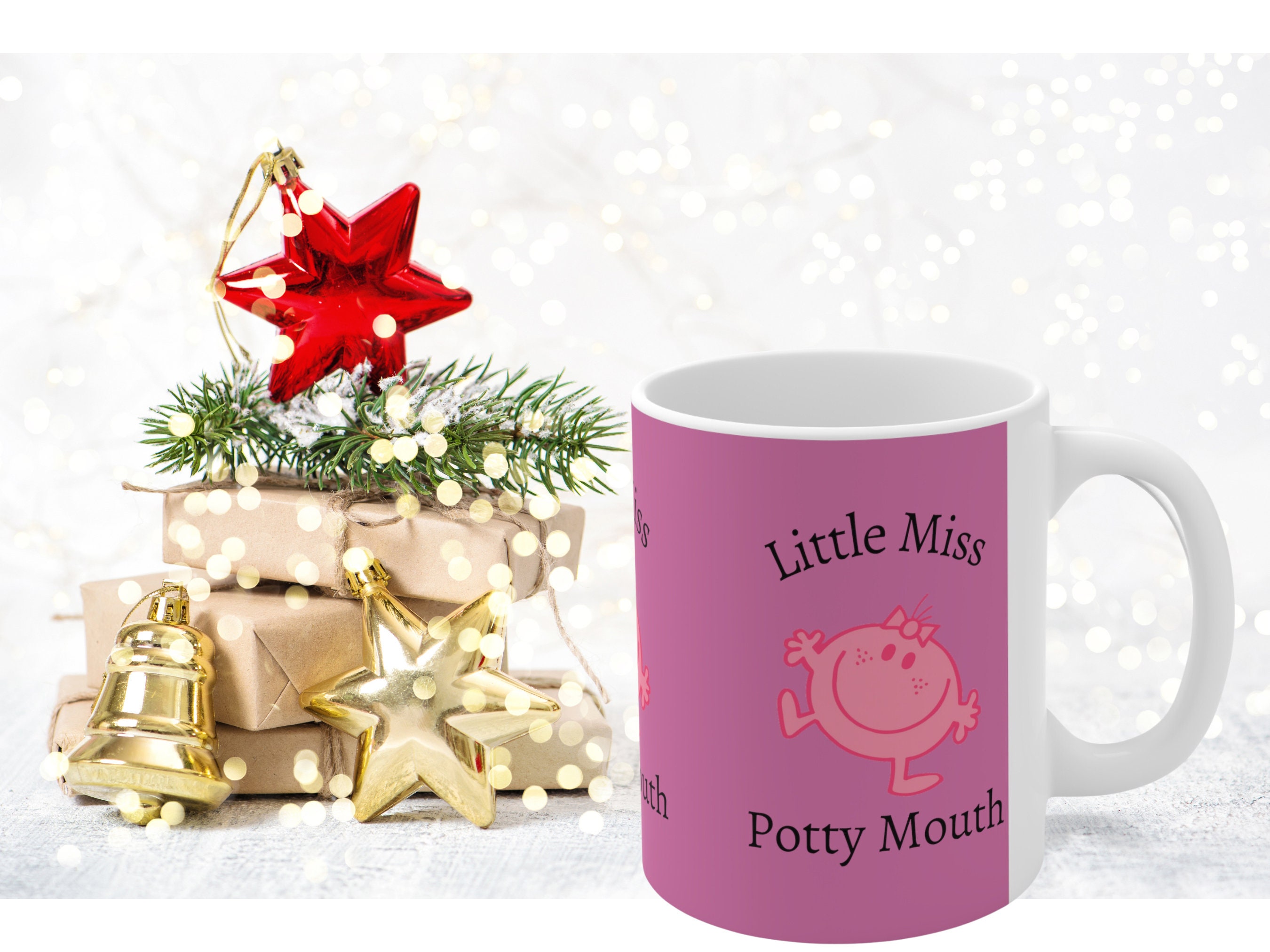 Little Miss Potty Mouth Swearing Funny Profanity Mug Mr Men - Etsy
