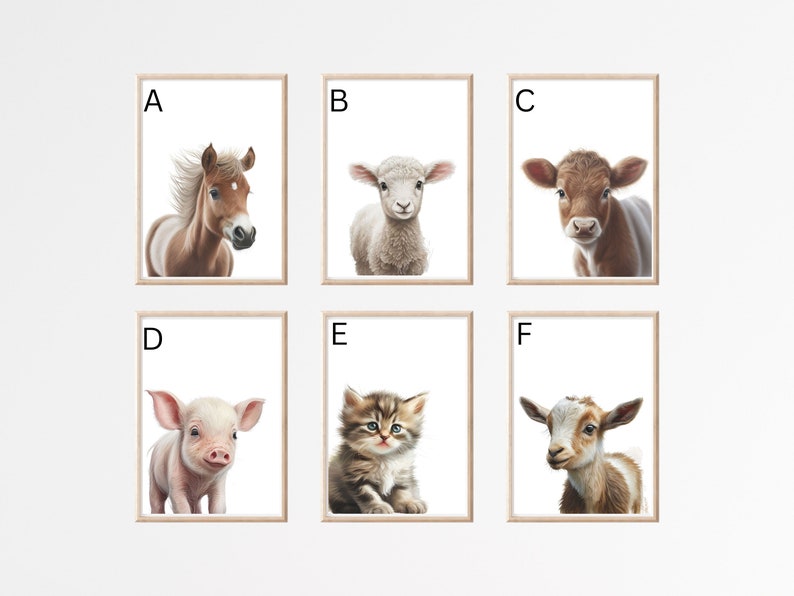 Children's Poster Farm Children's Room Decoration Wall Picture Farm ...