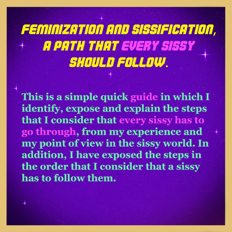 Sissy Feminization Guide: 20 Steps to Sissification (PDF File, Ebook) - Etsy Ireland