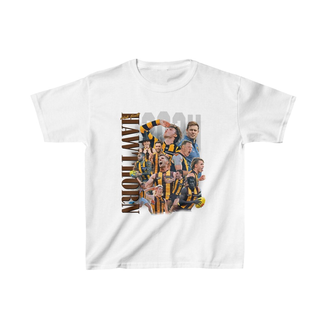 Hawthorn Hok Ball 2024 AFL Tee kids - Etsy Australia