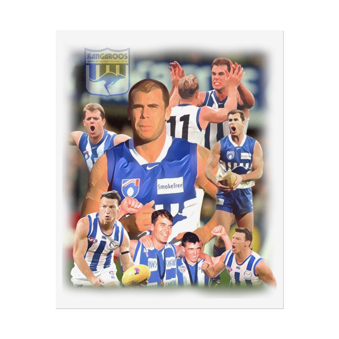 Vintage AFL Poster Wayne Carey, Brett Harvey Glenn Archer North ...