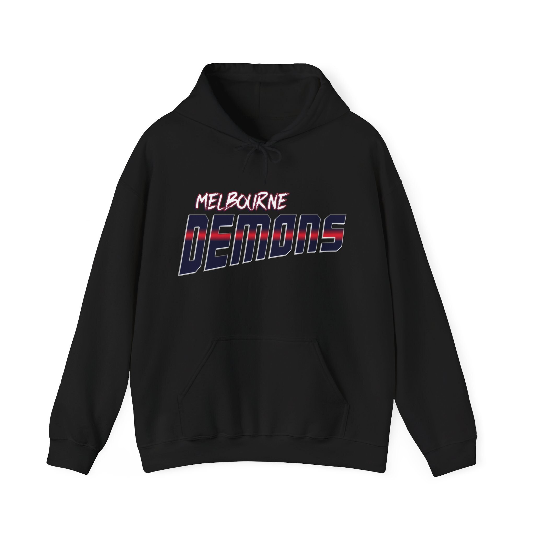 Vintage AFL Hoodie MELBOURNE DEMONS 2000s Inspired Jumper Australian ...