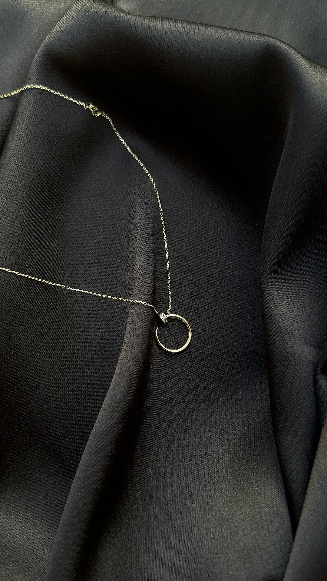 14K Gold Nail Necklace Women Open Nail Necklace Gold - Etsy UK