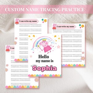 Personalized Name Tracing Worksheet: Handwriting Practice (digital ...