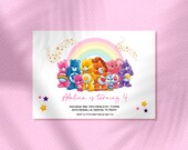 Care Bears Birthday Invitations Care Bears Party Invites - Etsy