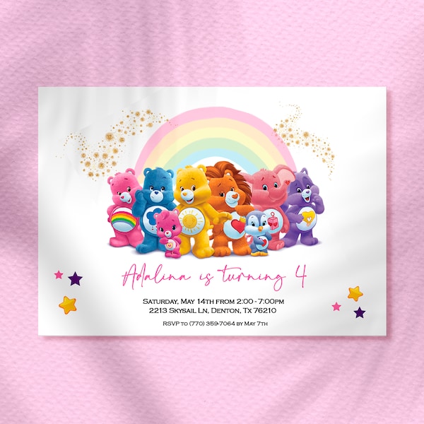 Care Bear Birthday - Etsy