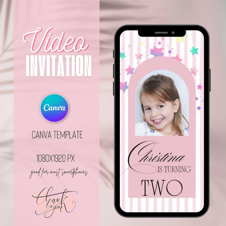 Oh Twodles Minnie Mouse Animated Invitation With Photo - (customizable ...