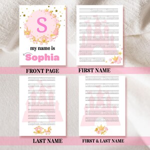 Princess Name Tracing Worksheet: Personalized Learning (digital ...