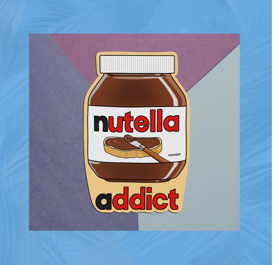 Nutella Addict Waterproof Vinyl Die-cut Sticker - Etsy