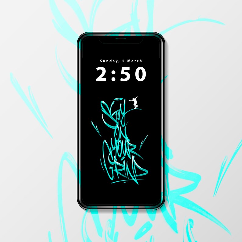 Stay on Your Grind Graffiti Wallpaper - Graffiti Quote Wallpaper ...