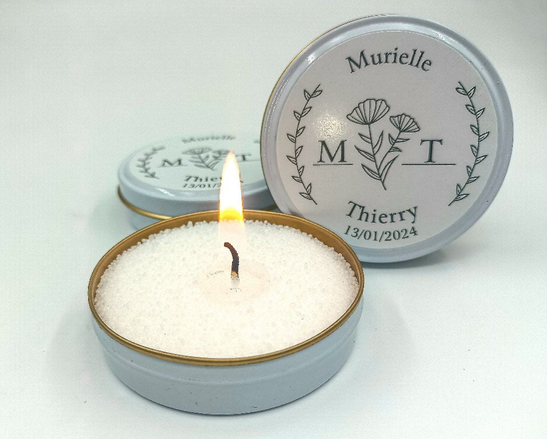 Pearl Powder Candle, Sand Wax Candle, White Sand Pearled DIY Wedding ...