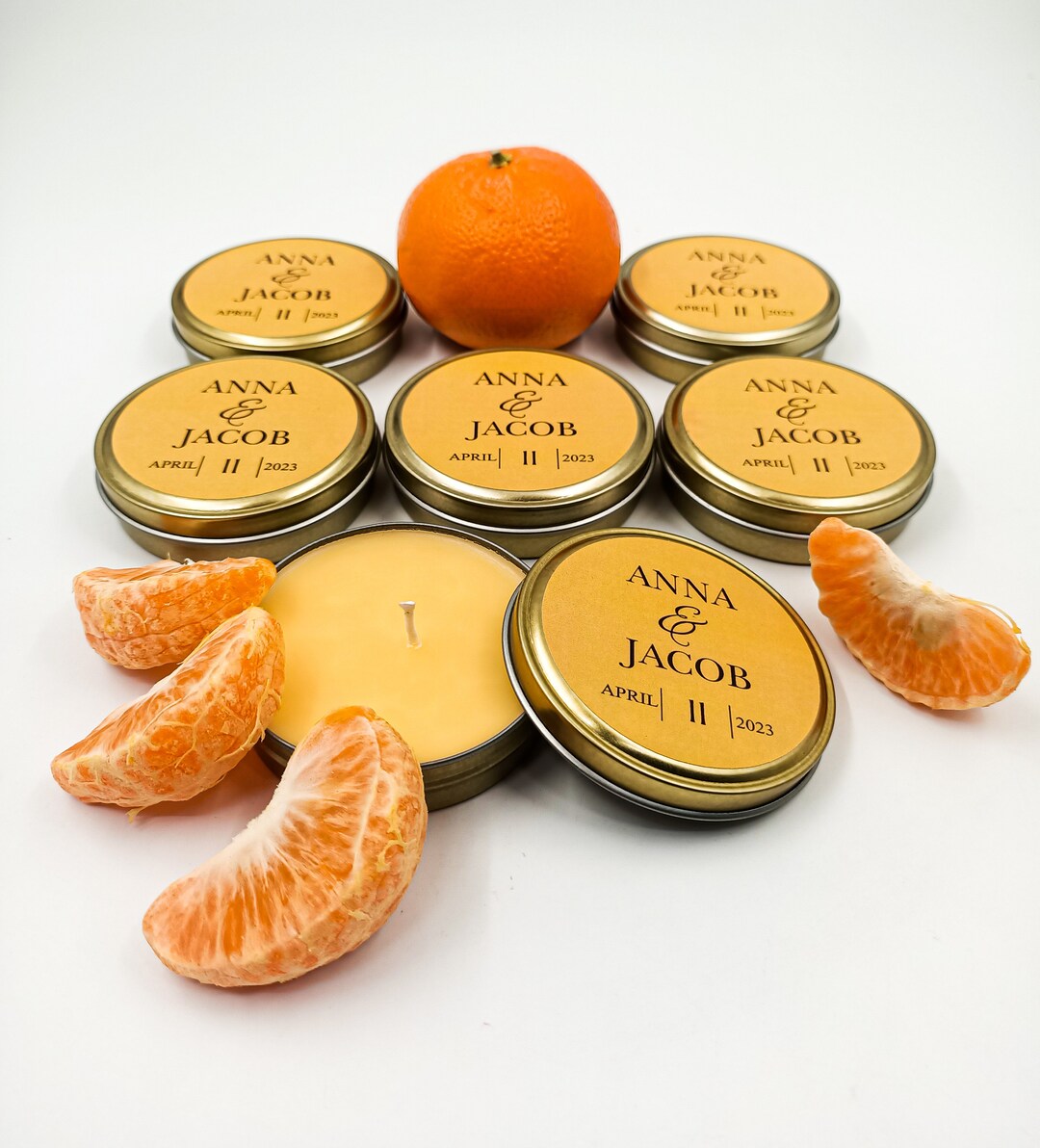 Mandarin Scent Candles, Colored Candle, Fruit Candle, Scented Candle ...