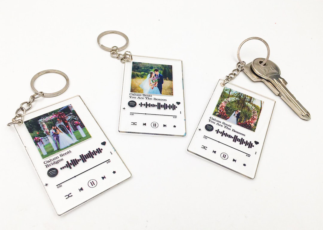 Song Keychain, Personalised Album Keyring, Music, Boyfriend, Girlfriend ...