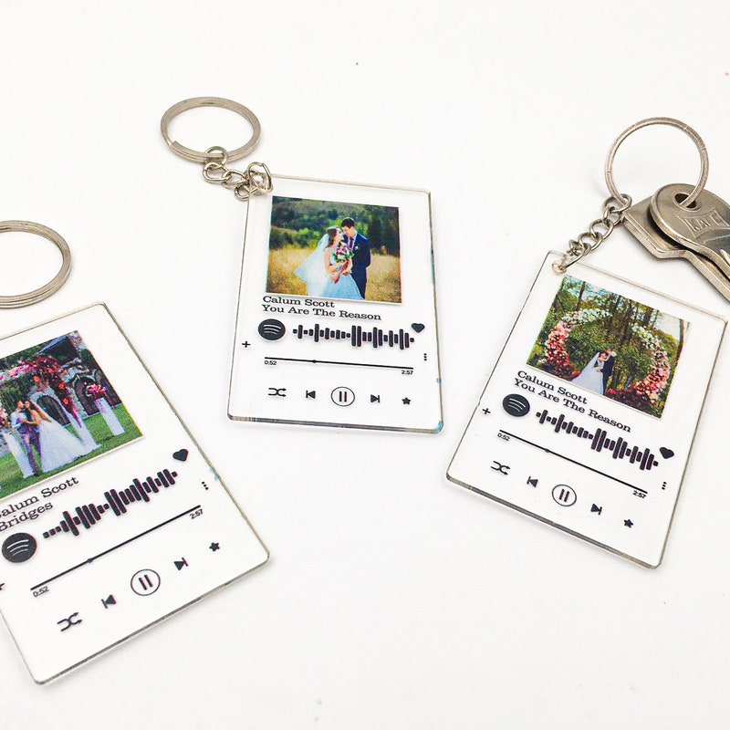 Spotify Song Keychain - Etsy