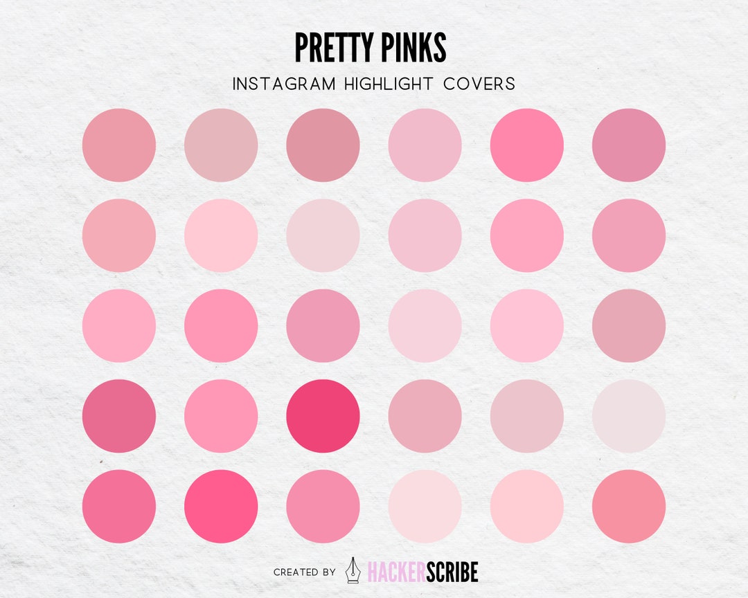 30 Instagram Highlight Covers Pink Pretty Pink Instagram - Etsy