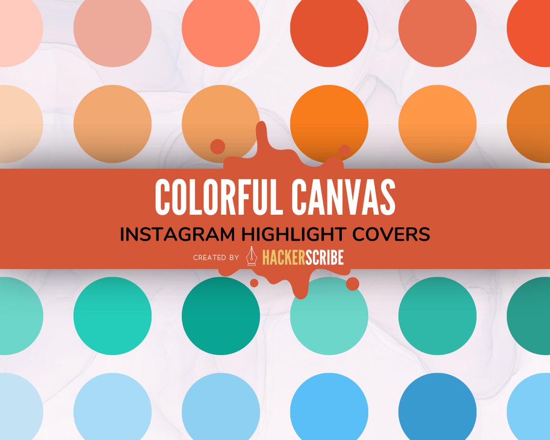 30 Colorful Instagram Highlight Icons, Bright Insta Story Designs ...