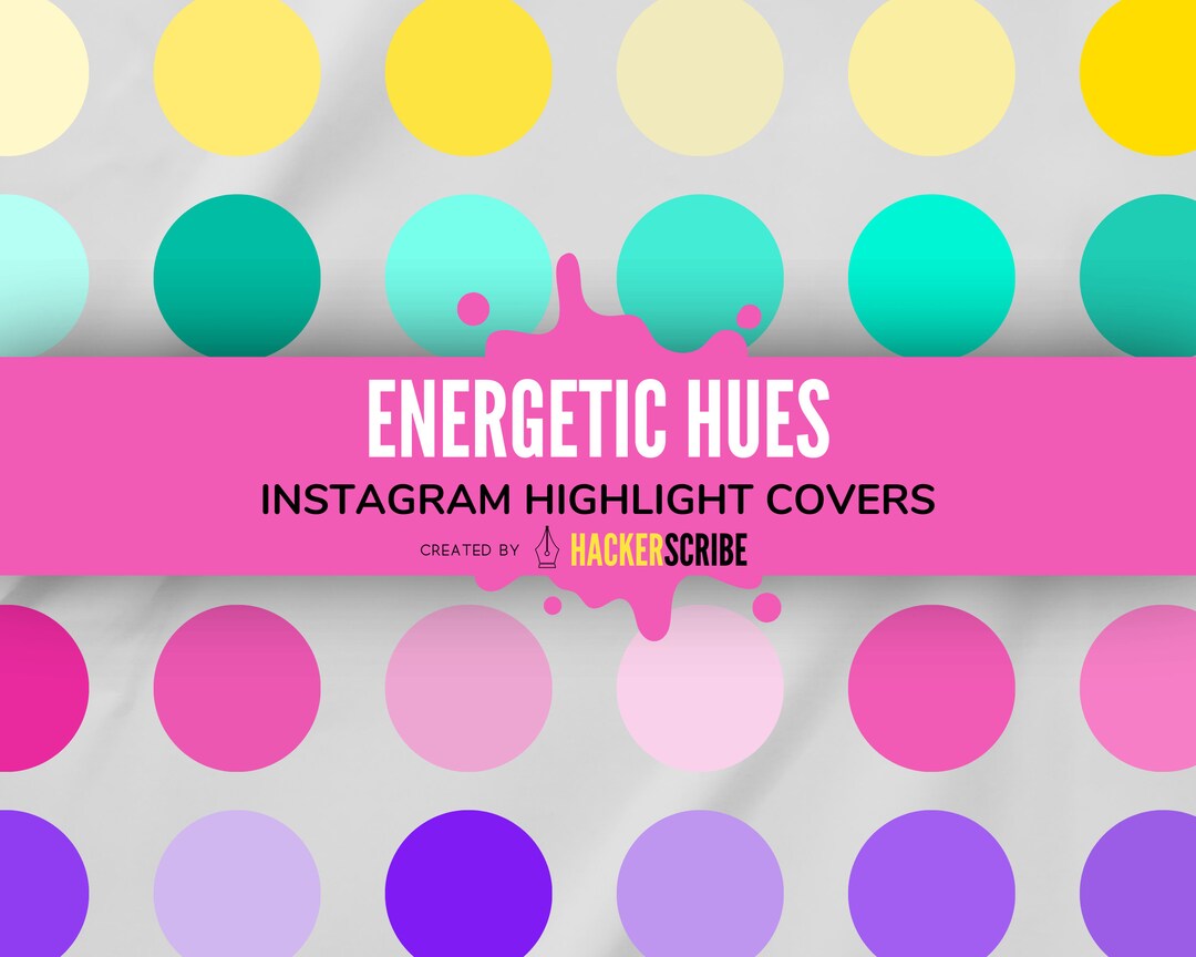 30 Bright Instagram Highlight Covers, Colorful Story Icons for Insta ...