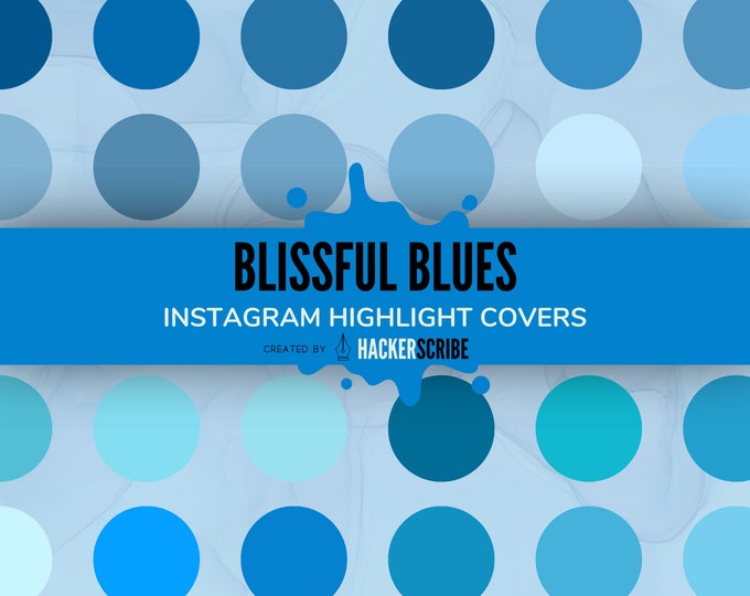 Light Blue Highlight Covers, Instagram Story Covers, Blue Instagram ...