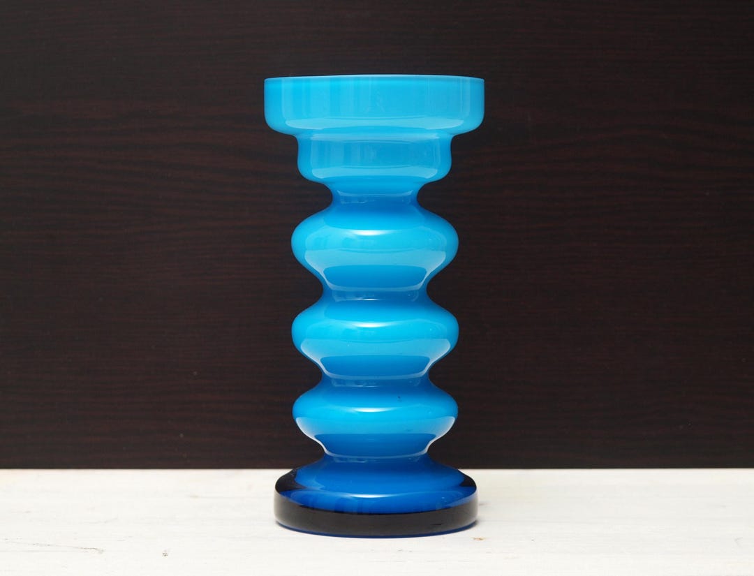 FRIEDRICH GLAS, Pop Art Glass Vase, Mid-century Glass, West Germany ...
