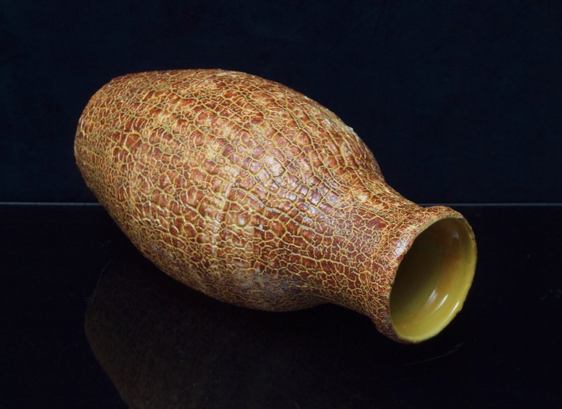 Huge Ceramic Vase, Crocodile Skin Pattern, W.-germany, Unknown Mark ...