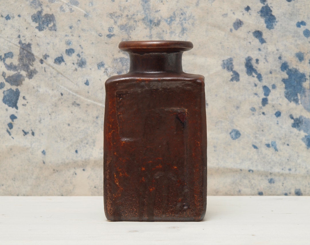 STEULER Keramik, VINTAGE POTTERY, Ceramic Block Vase, W.germany, Mid ...