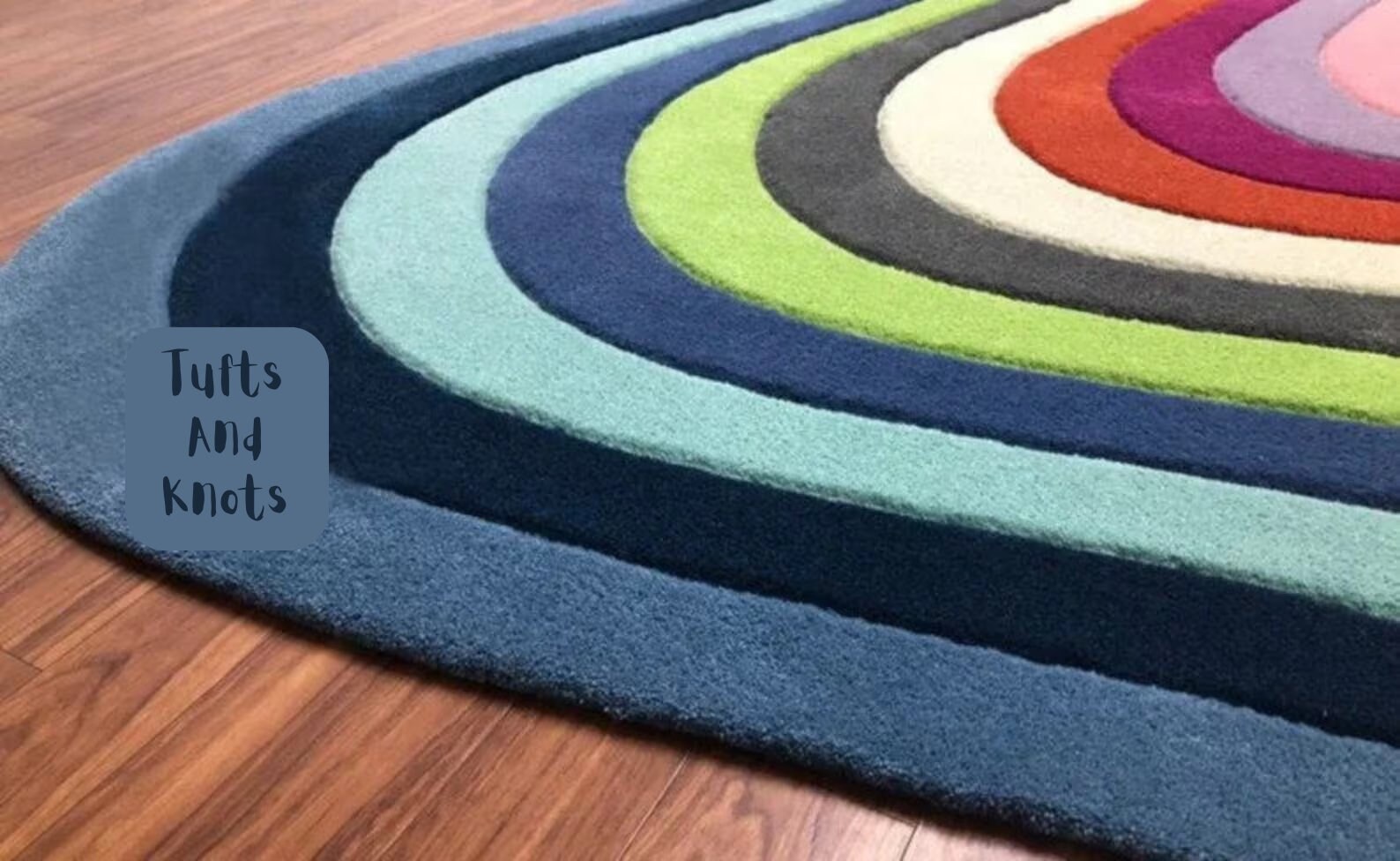 Irregular Shape Abstract Soft Handmade Rug, Hand-tufted Wool Area Rug ...